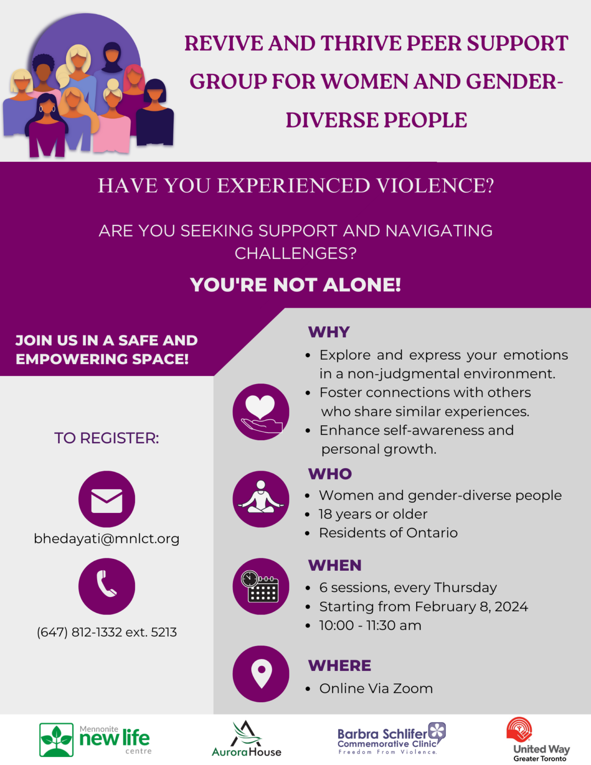 Revive and Thrive Peer Support Group - MNLC